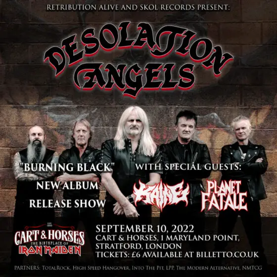 DESOLATION ANGELS Are 'Burning Black'
